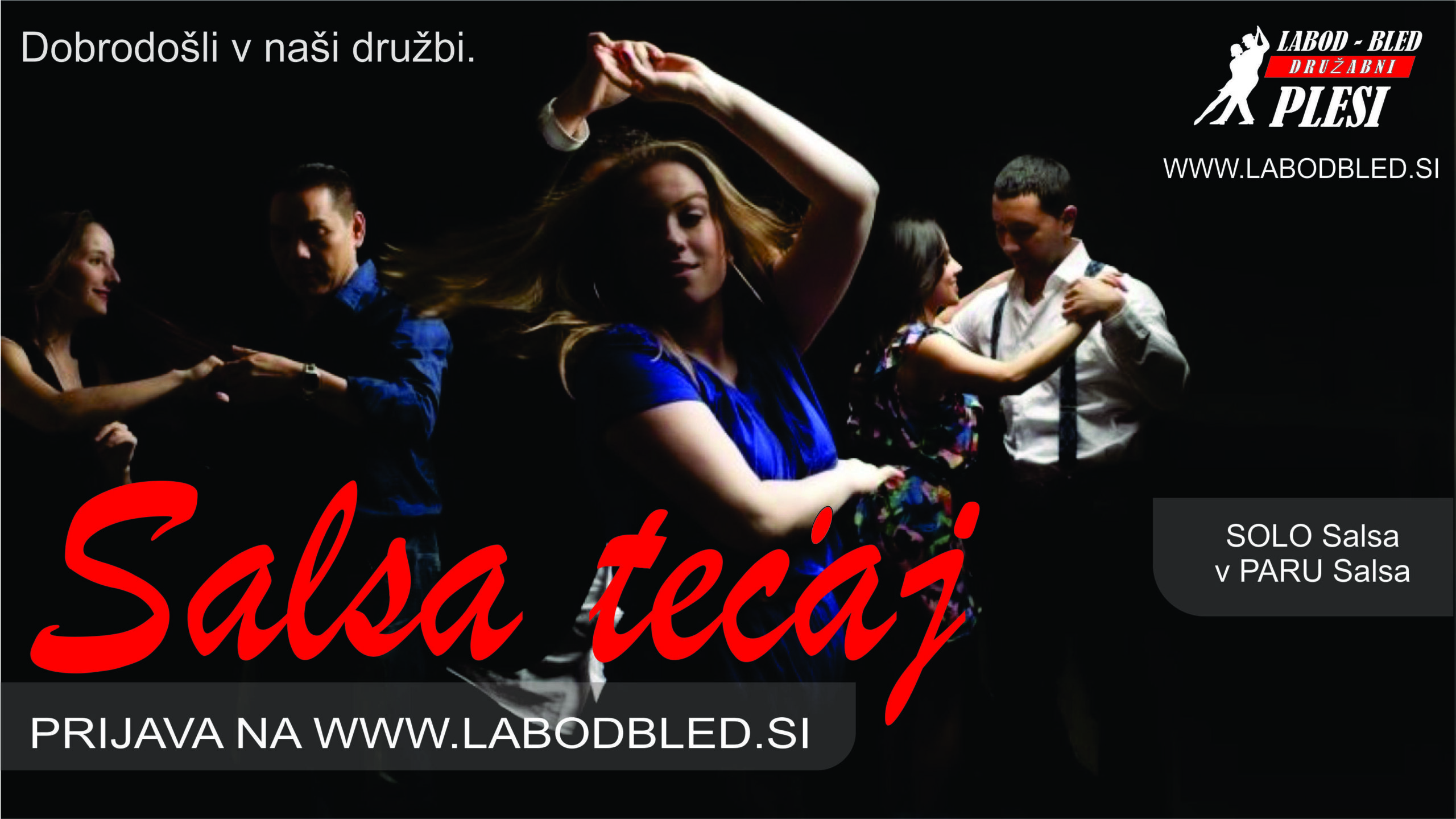 salsa tečaj 2020 - Plesni studio Labod Bled
